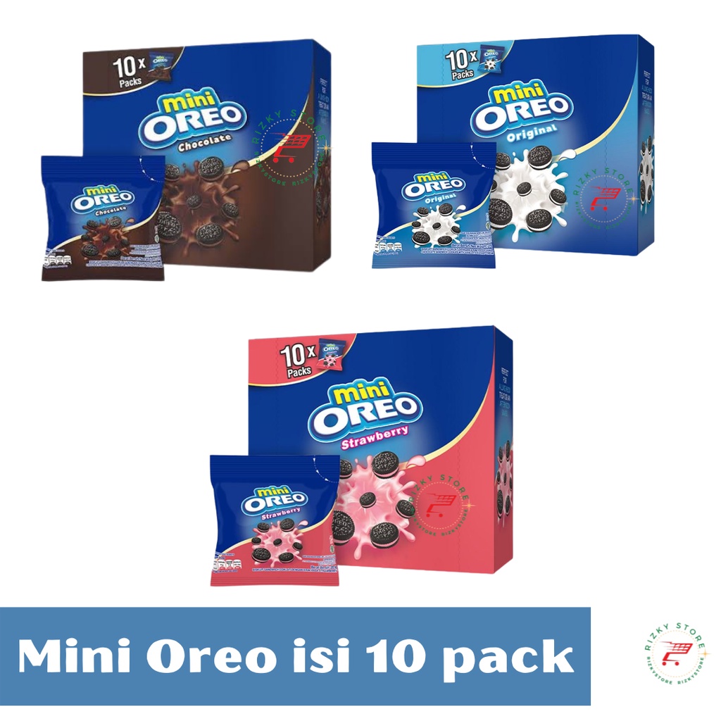 Jual Oreo Mini Box Isi 10 @ 20 Gram/3 VARIAN/ | Shopee Indonesia
