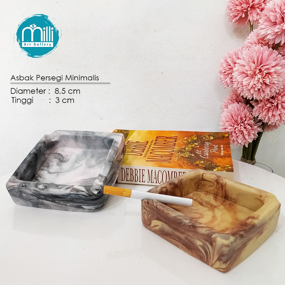 Jual Asbak Persegi Motif Marmer/Ashtray/Asbak/Asbak Unik | Shopee Indonesia
