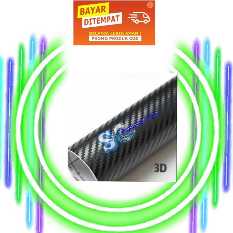Jual STIKER KARBON 3D HITAM DOP CARBON(L50CM-P50CM) HARGA MURAH DENGAN ...
