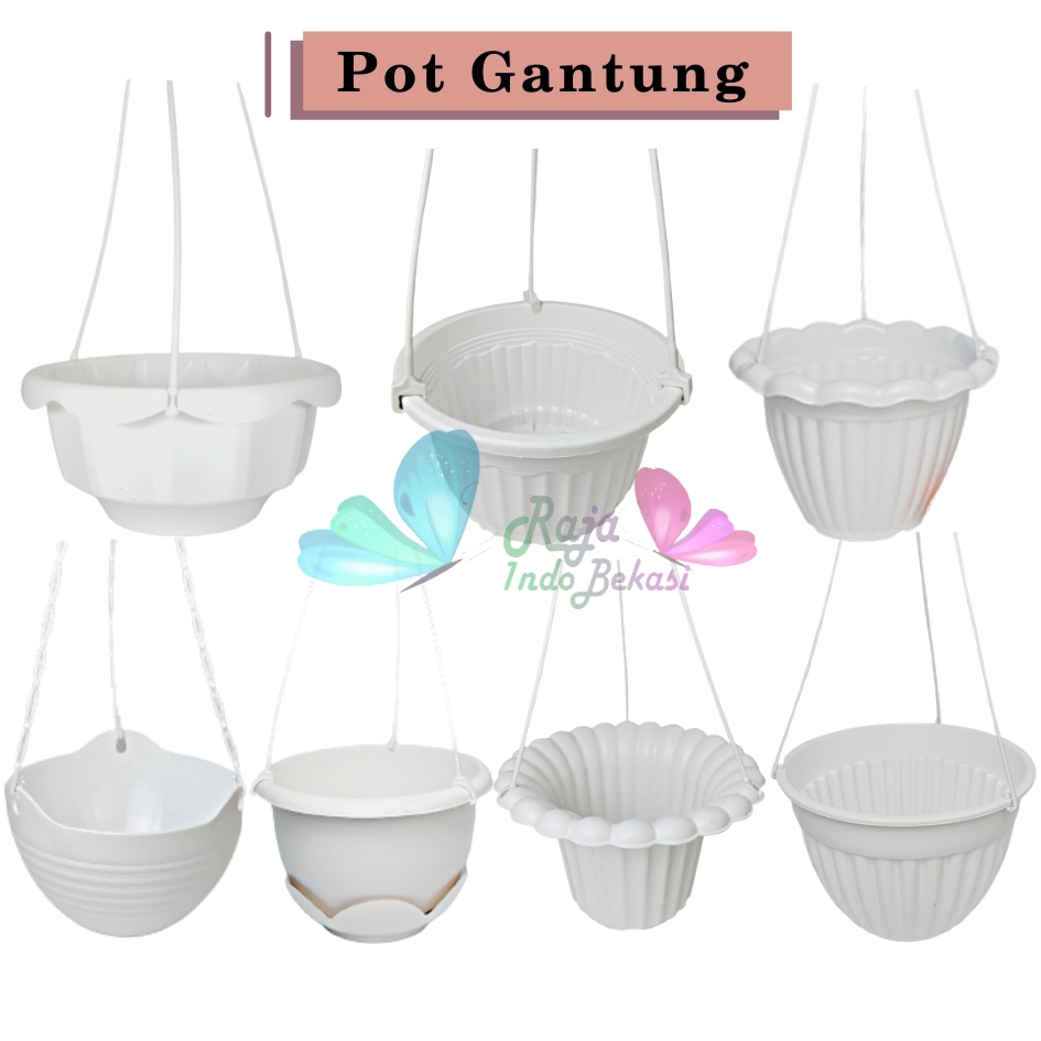 Jual Pot Gantung 20 Putih | Shopee Indonesia