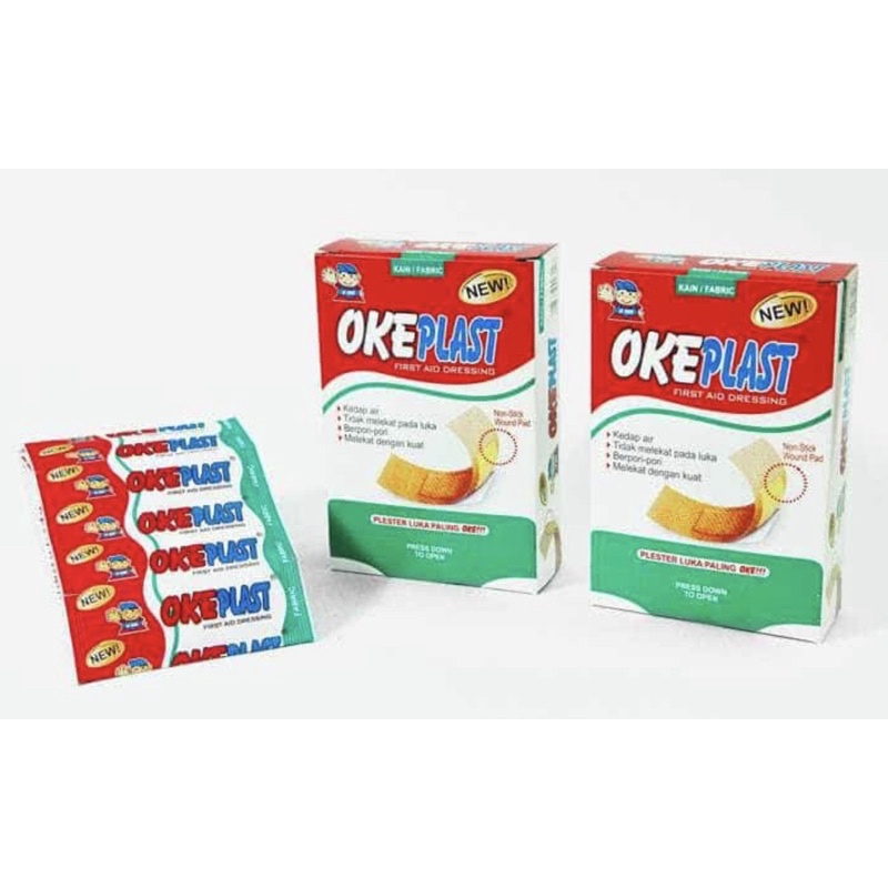 Jual OKE PLAST PLESTER LUKA DAPAT 5 PLASTER | OKEPLAST PERBAN | PLESTER ...