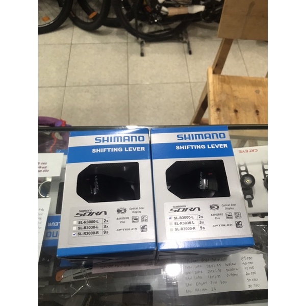 Jual Shifter Shimano Sora R3000 2x9speed original with box | Shopee ...