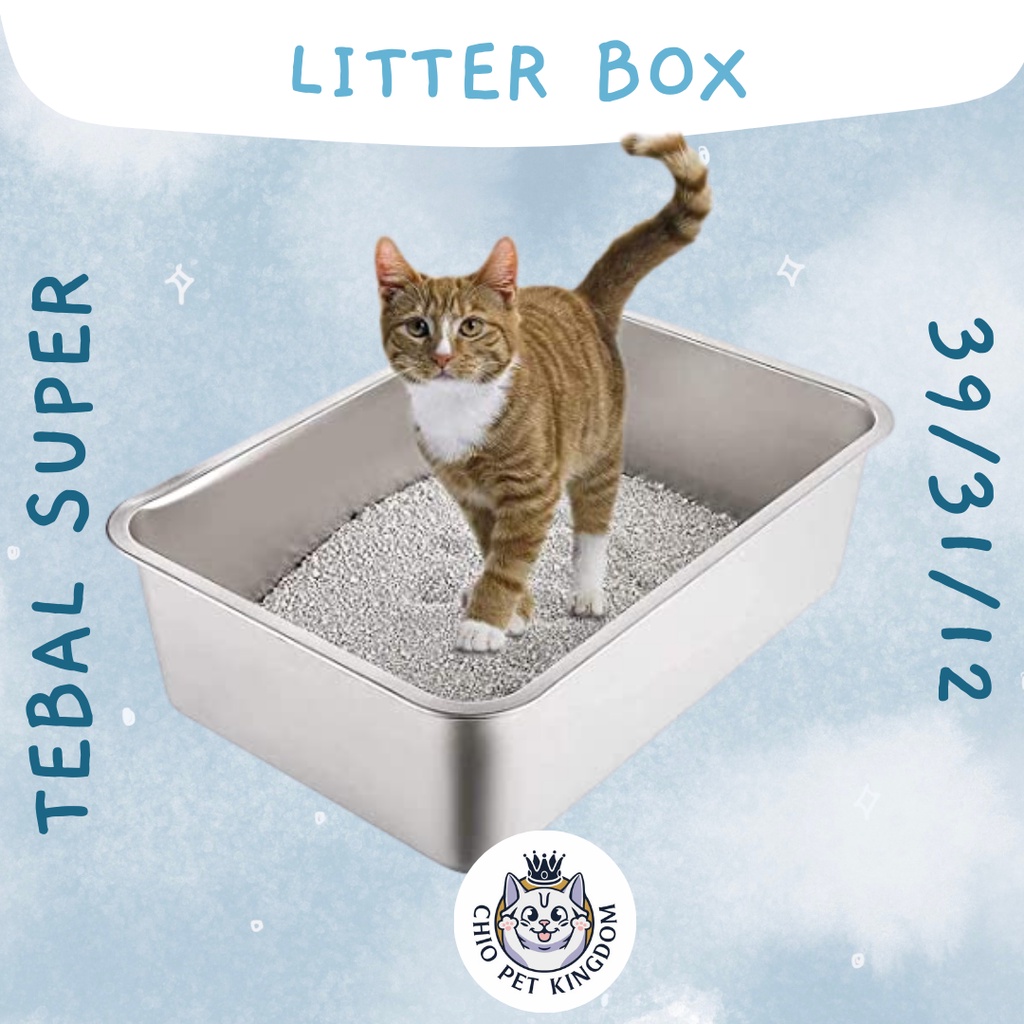 Jual LITTER BOX TEBAL / BAK PASIR KUCING / Bak Pasir Kucing Cat Litter ...