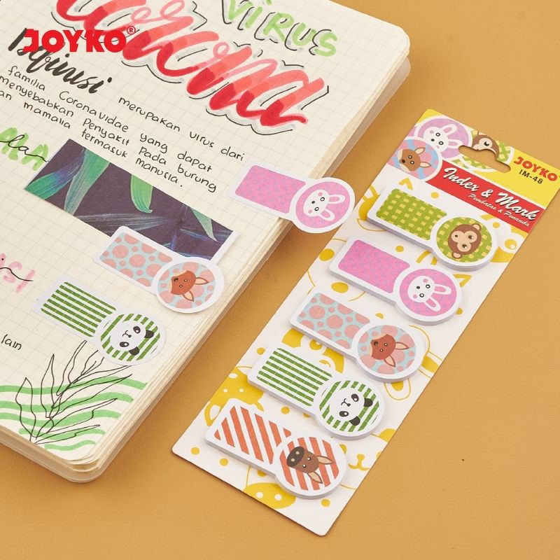 Jual Index Pembatas/Penanda Halaman Buku lucu motif binatang IM-48 ...