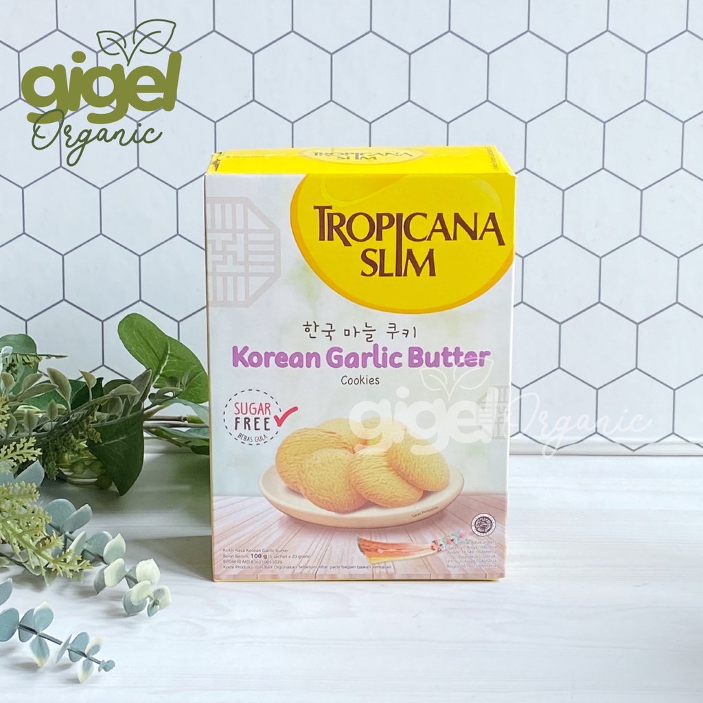 Jual Tropicana Slim Korean Garlic Butter Cookies (5 Sachet) - Sugar ...