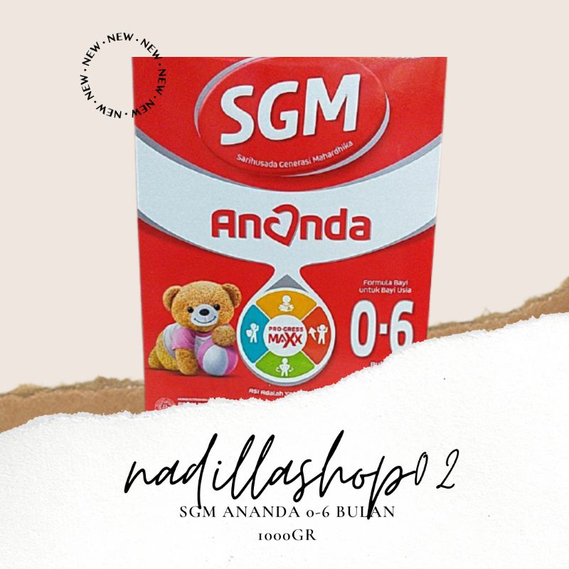 Jual SGM Ananda 0-6 Bulan 1000gr (1kg) | Shopee Indonesia