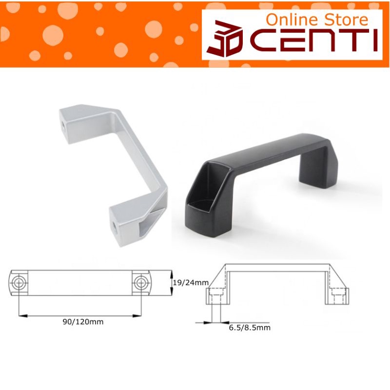 Jual Pegangan Pintu Aluminium Besi 90mm 120mm Door Handle Aluminium ...