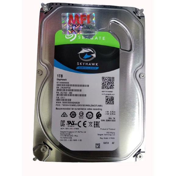 Jual HARDDISK INTERNAL SEAGATE SKYHAWK SURVEILLANCE 1TB - (GARANSI MFI ... Jual HARDDISK INTERNAL SEAGATE SKYHAWK SURVEILLANCE 1TB - (GARANSI MFI ...