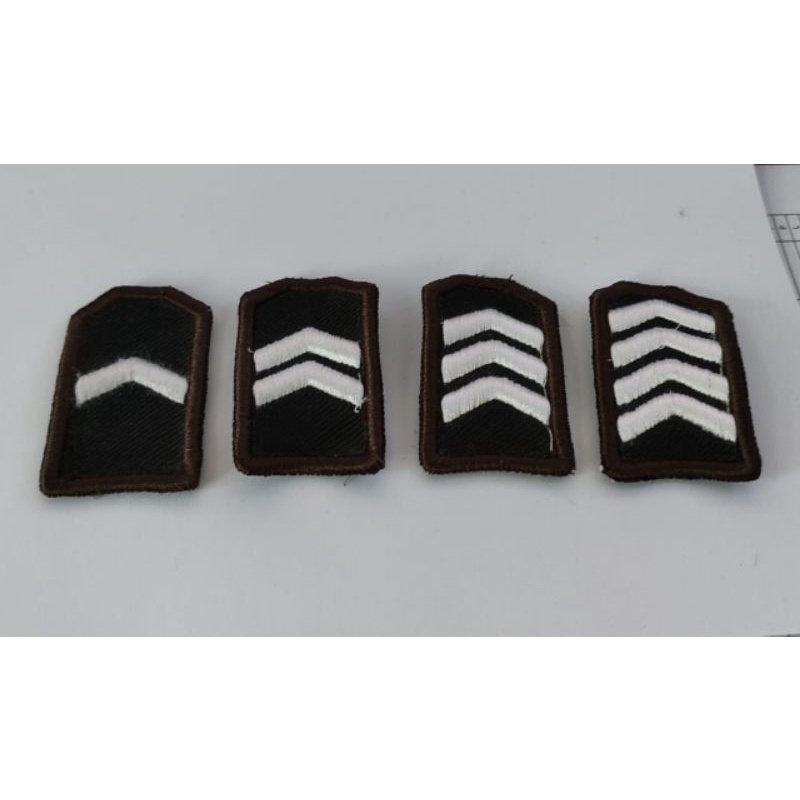 Jual pangkat PDL polri bripda, briptu, brigadir, bripka bordir timbul ...