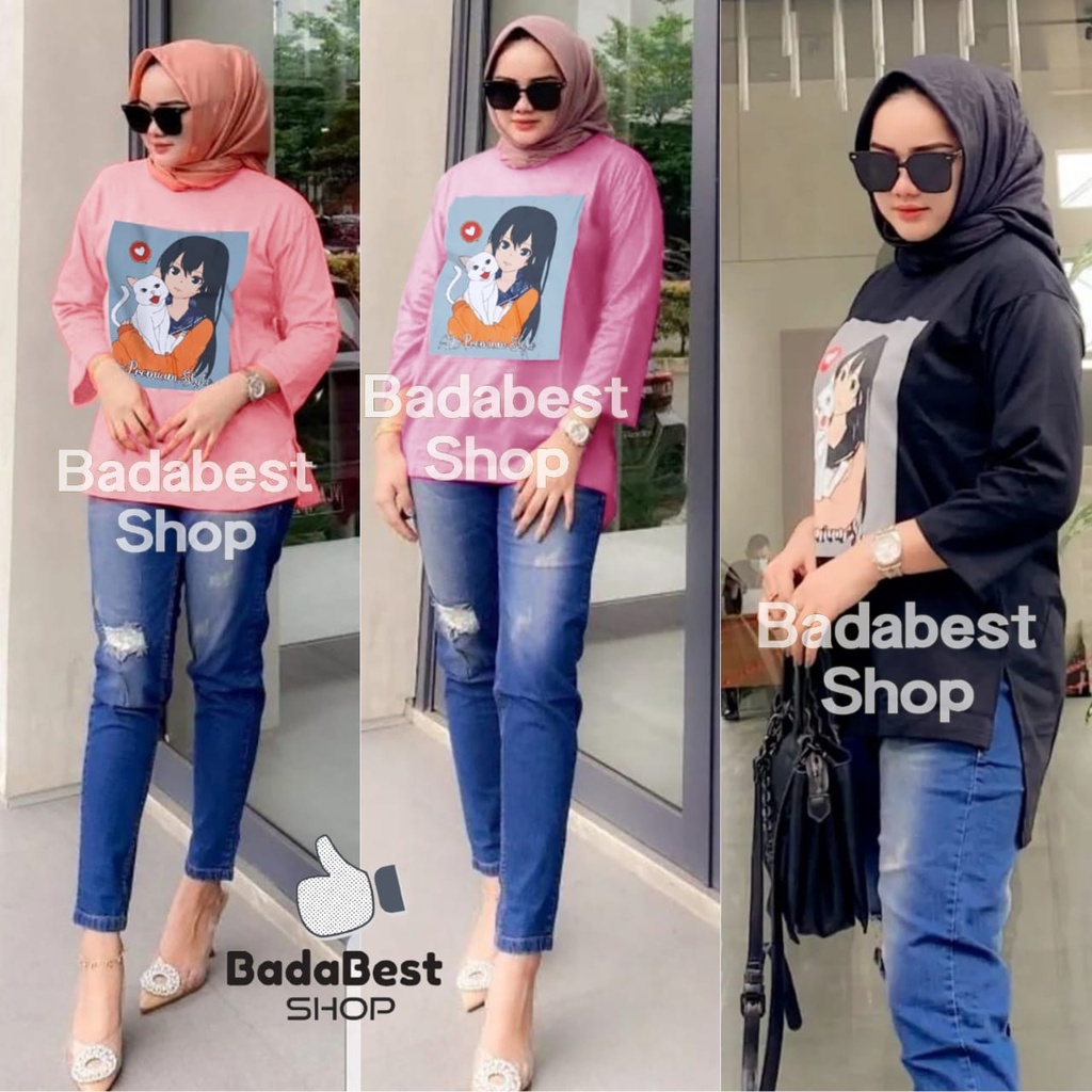 Jual Atasan Oversize Gambar Love Meong / Atasan Oversize Viral Lengan 7 ... Jual Atasan Oversize Gambar Love Meong / Atasan Oversize Viral Lengan 7 ...