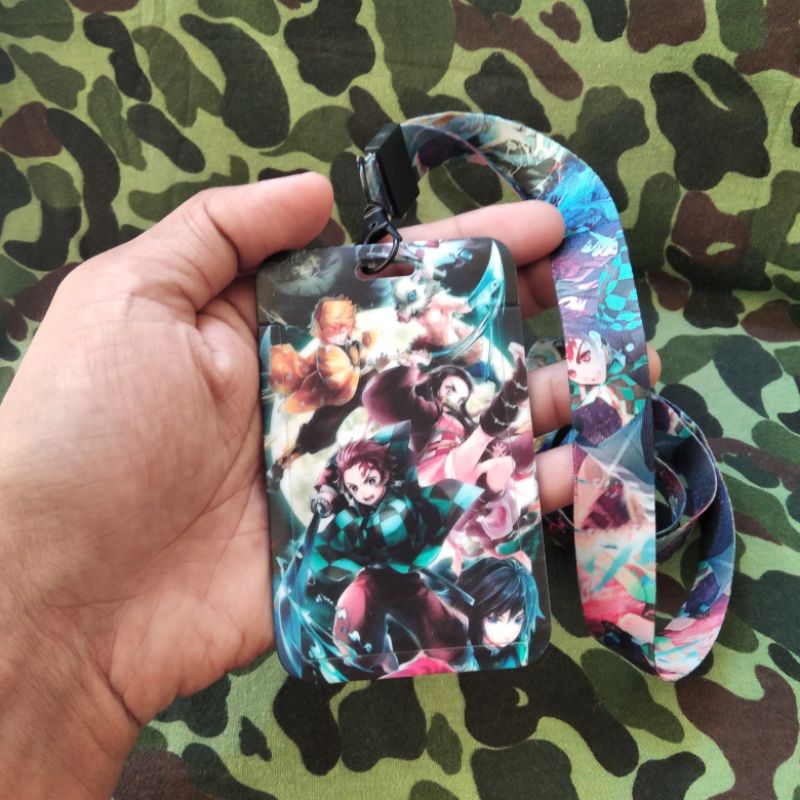 Jual Anime Kimetsu No Yaiba Demon Slayer Id Card Tag Holder Anime ...