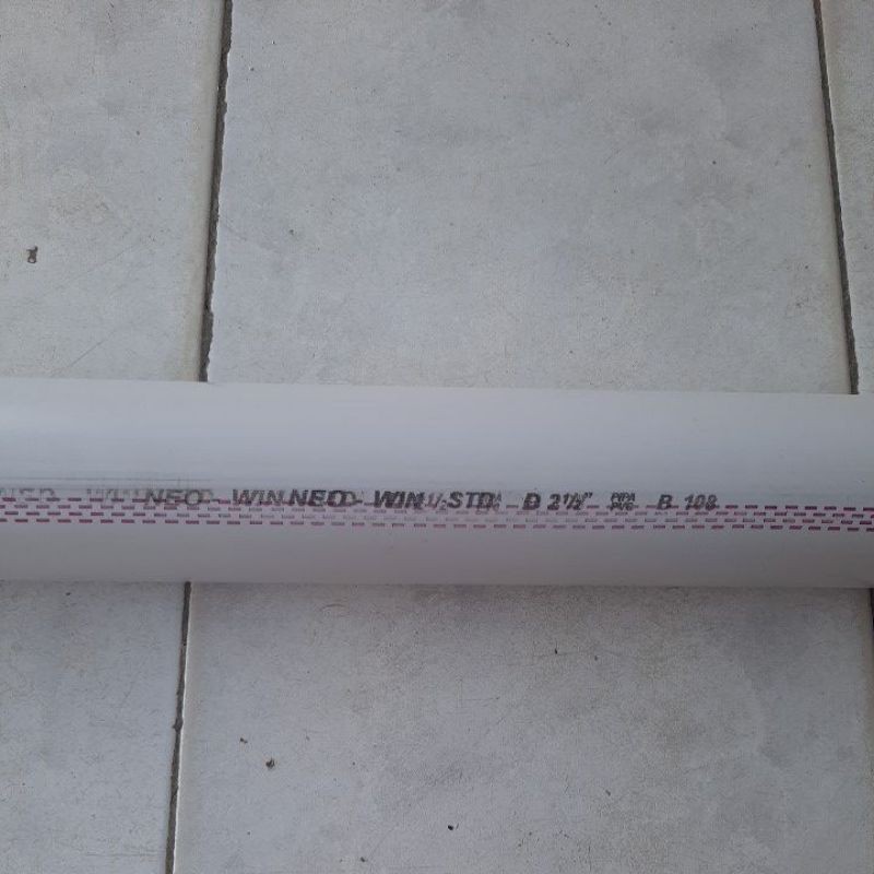 Jual pipa air pvc 2 1/2" inch NEOWIN D 1 meter | paralon air | Shopee Indonesia