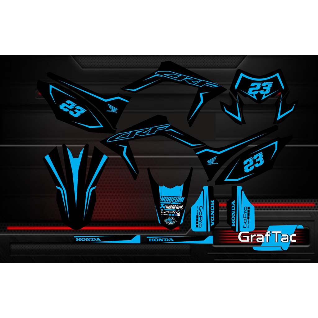 Jual Stiker Striping Motor Decal Crf 150 l Full Body MOTIF KEREN ...