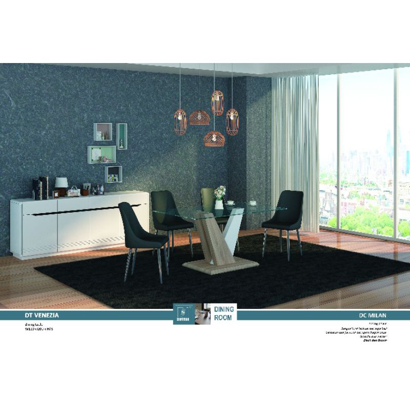 Jual SIANTANO MEJA MAKAN SET MILAN | Shopee Indonesia