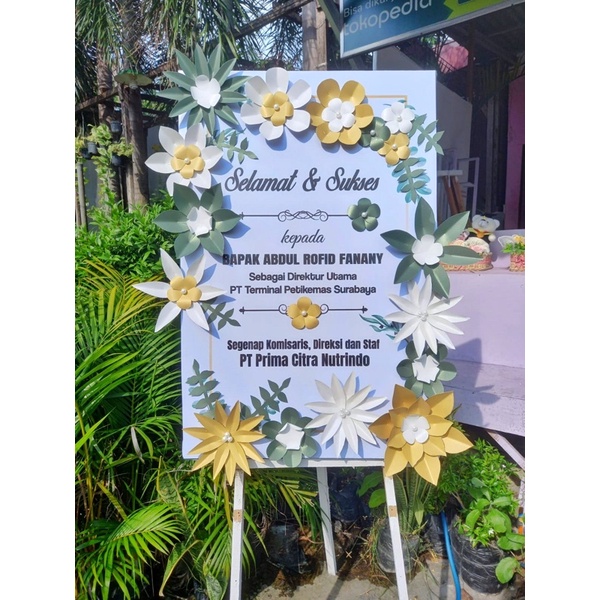 Jual Papan Bunga Kertas | Papan Bunga Paper Flower | Karangan Bunga ...