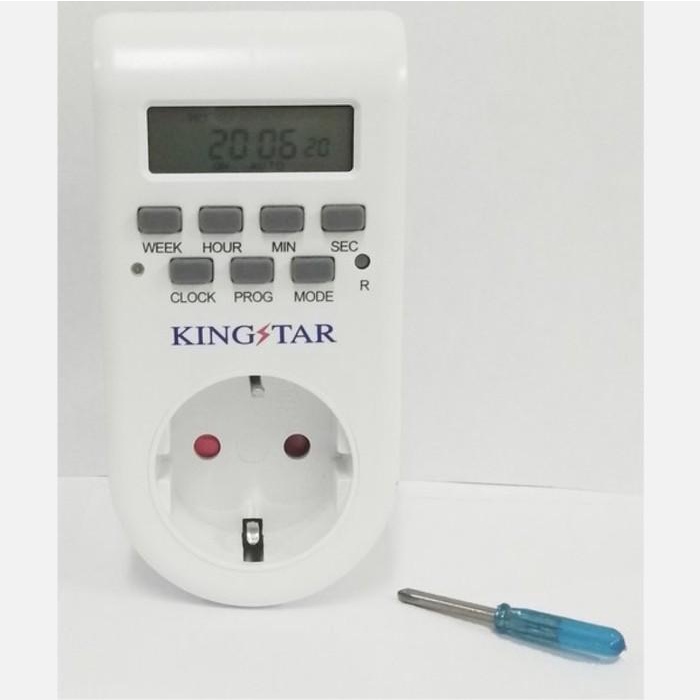 Jual Nay Acc / Stop Kontak Timer Digital Merk Kingstar 24 Jam | Shopee Indonesia