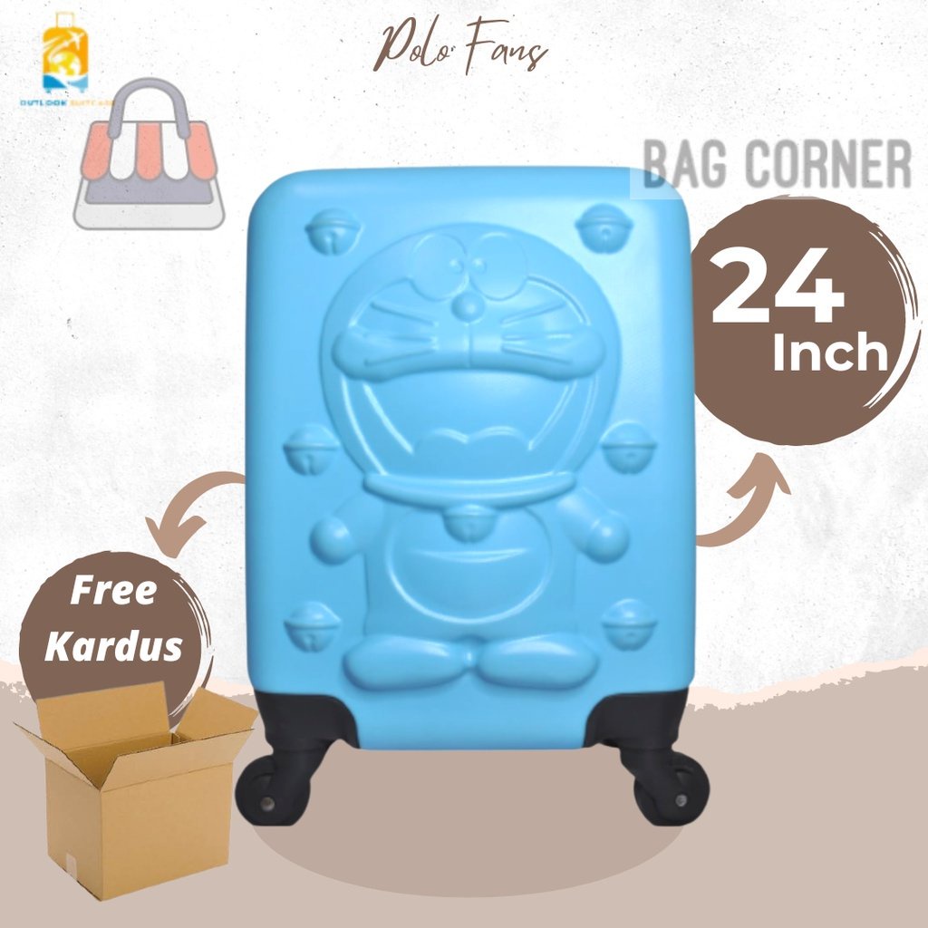 Jual BagCorner - Koper 3D Doraemon 24 inch Fiber Polo Robert Ansell ...