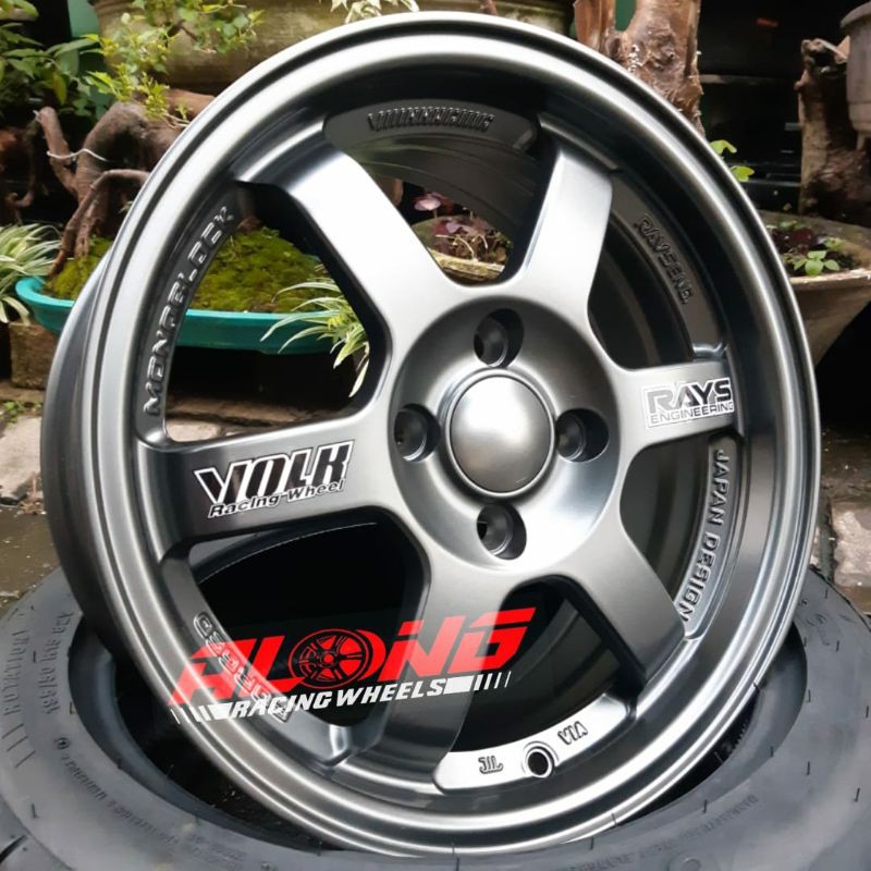 Jual VELG Repl. RAYS TE37 OG R15 MATTE GUNMETAL LIMITED STOCK | Shopee Indonesia