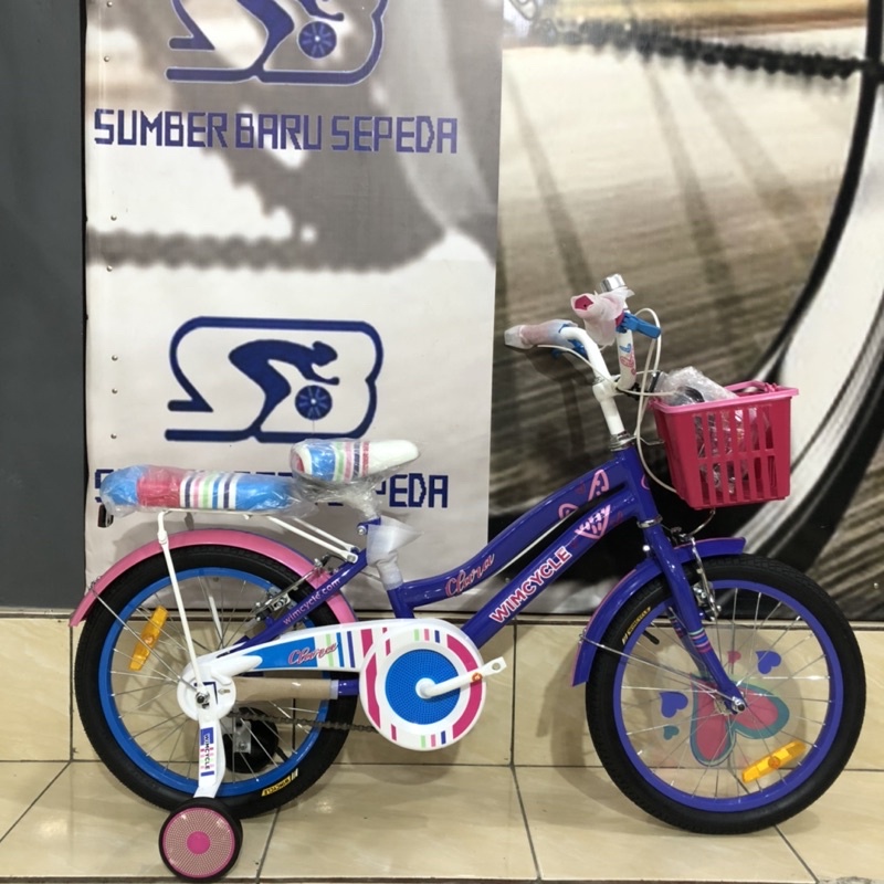 Jual SEPEDA ANAK MINI WIMCYCLE CLARA 18 INCH KERANJANG | Shopee Indonesia