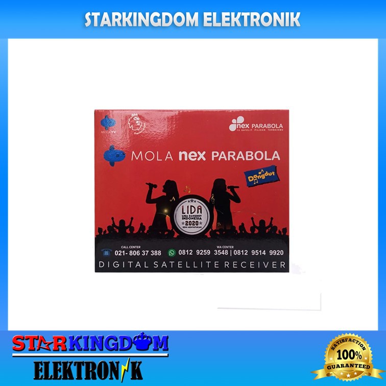 Jual Mola Nex Parabola HD Merah Hybrid Receiver Parabola C band Ku Band ...