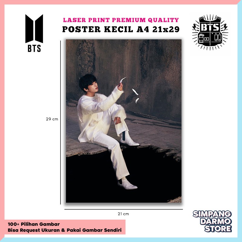 Jual Poster BTS Art Paper Korea Korean Boy Band Jungkook V Jimin J-Hope ...