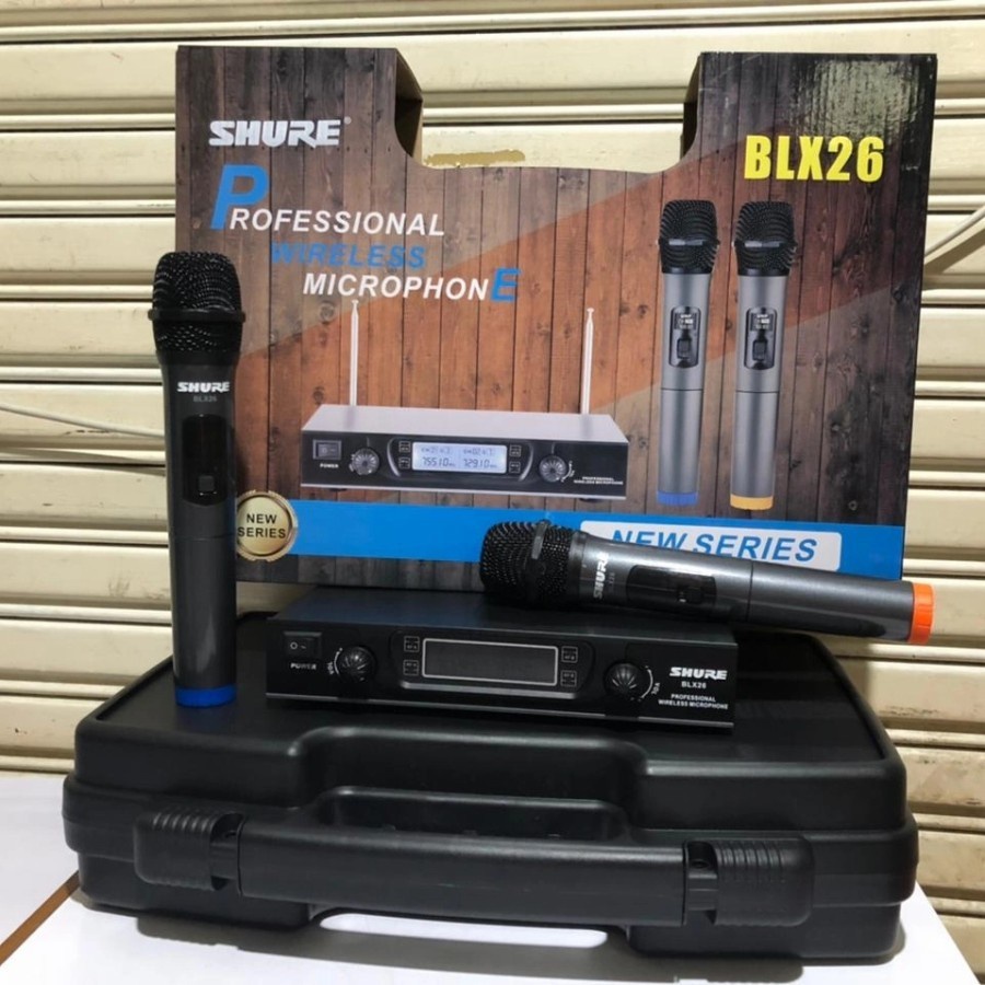 Jual MIC WIRELESS SHURE BLX26/BLX 26 FREE KOPER ( HANDHELD ) | Shopee Indonesia