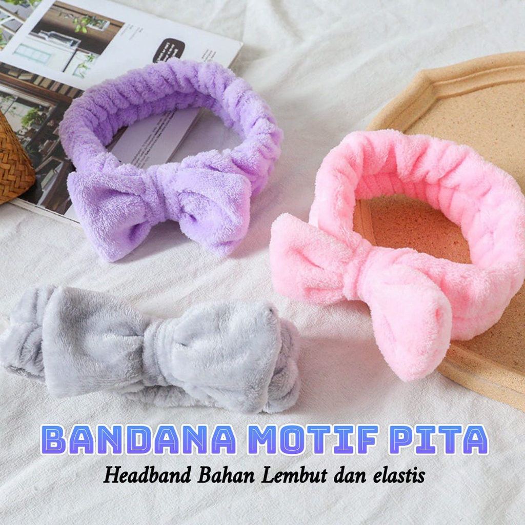 Jual AZ BANDANA RAMBUT MOTIF PITA / BANDO WANITA LUCU IMPORT | Shopee ...