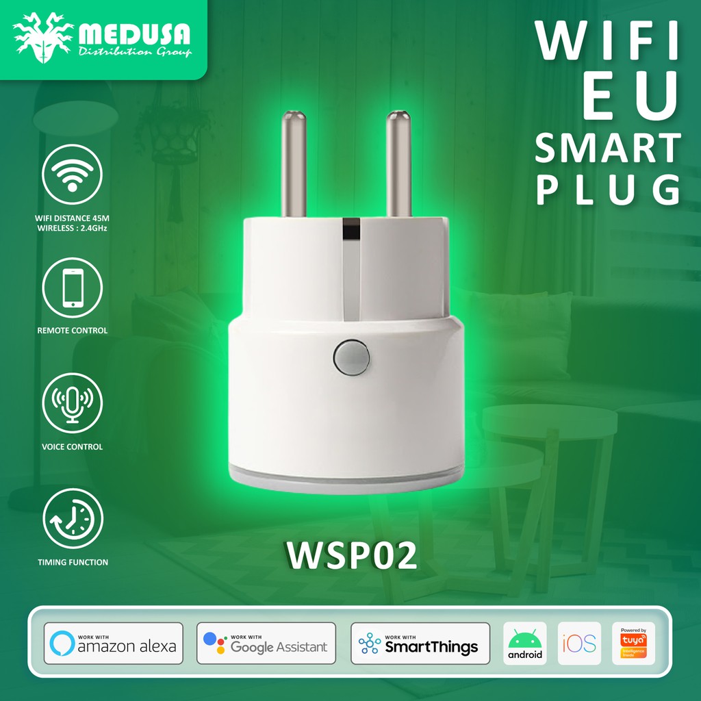 Jual Smart Home Medusa Wifi Eu Smart Plug WSP02 | Shopee Indonesia