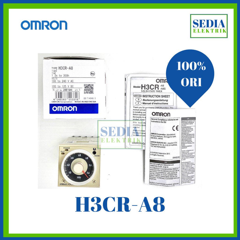 Jual TIMER OMRON H3CR-A8 100-240VAC H3CR A8 PERS AUTONIC AT8N | Shopee ...