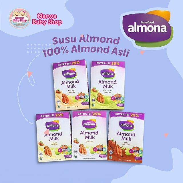 Jual Almona Almond Milk Susu Almond Ibu Hamil 175g | Shopee Indonesia