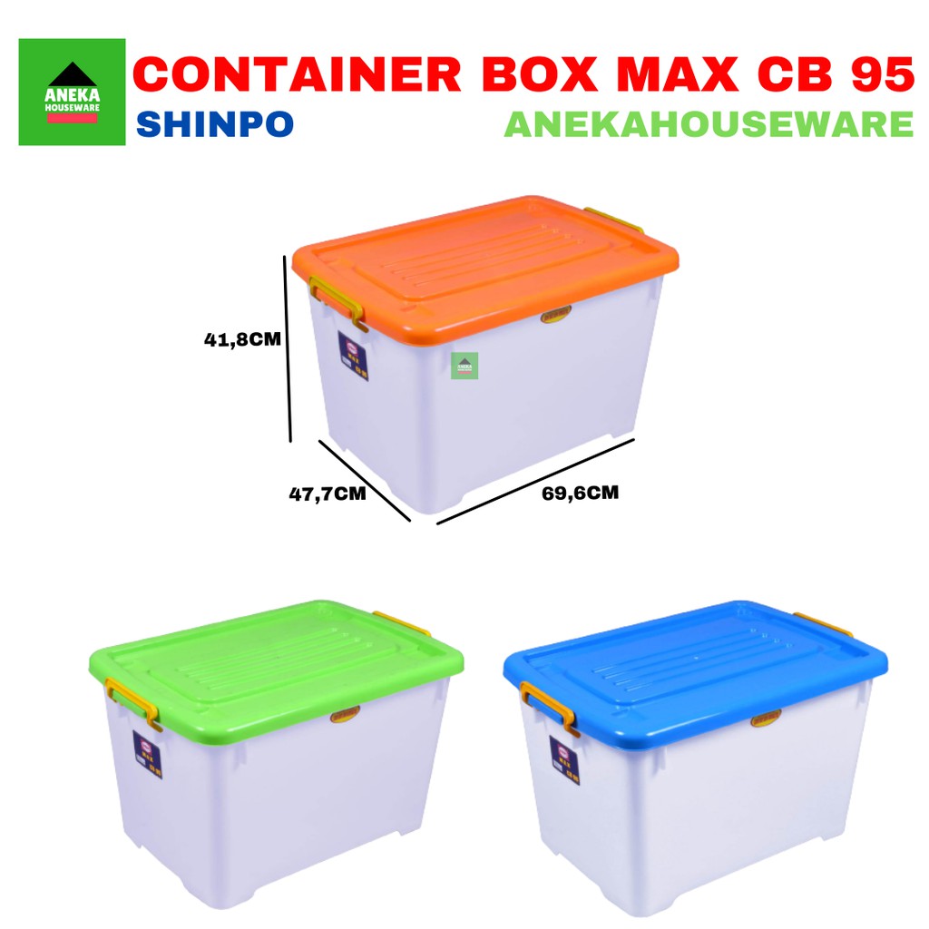 Jual Container Box plastik Menyimpan Serbaguna Max CB 95 Shinpo ...