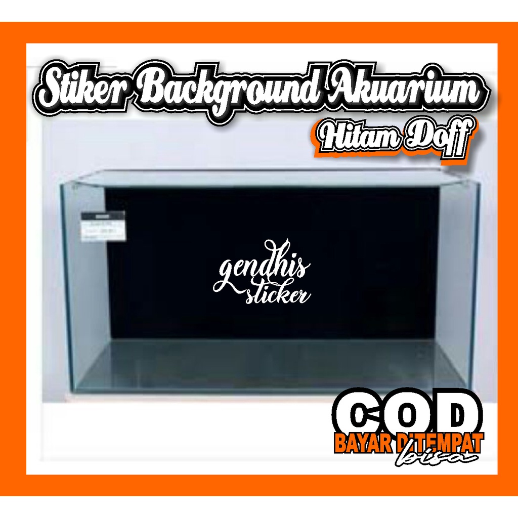 Jual Stiker Background Akuarium Hitam Doff Tinggal Tempel | Shopee ...