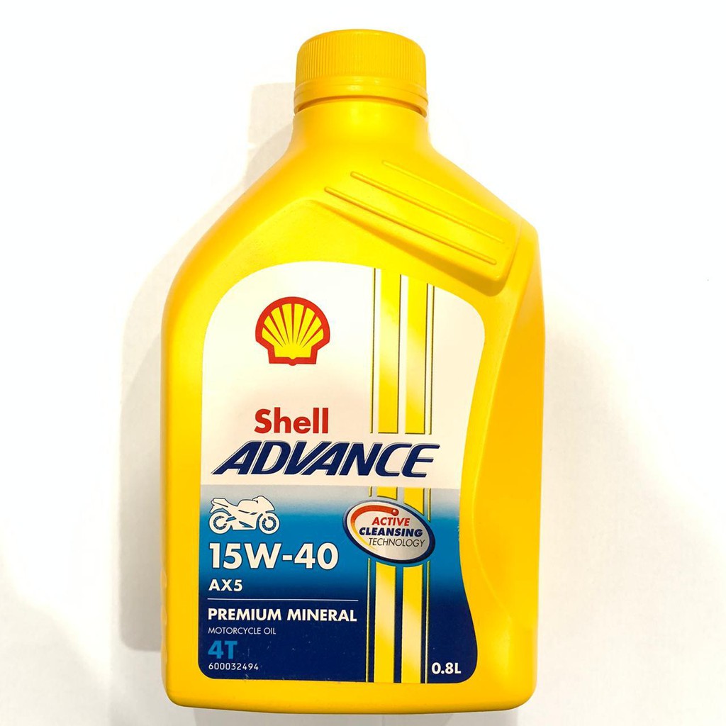Jual OLI SHELL ADVANCE AX5 800 ML 15W40 ORIGINAL SHELL | Shopee Indonesia