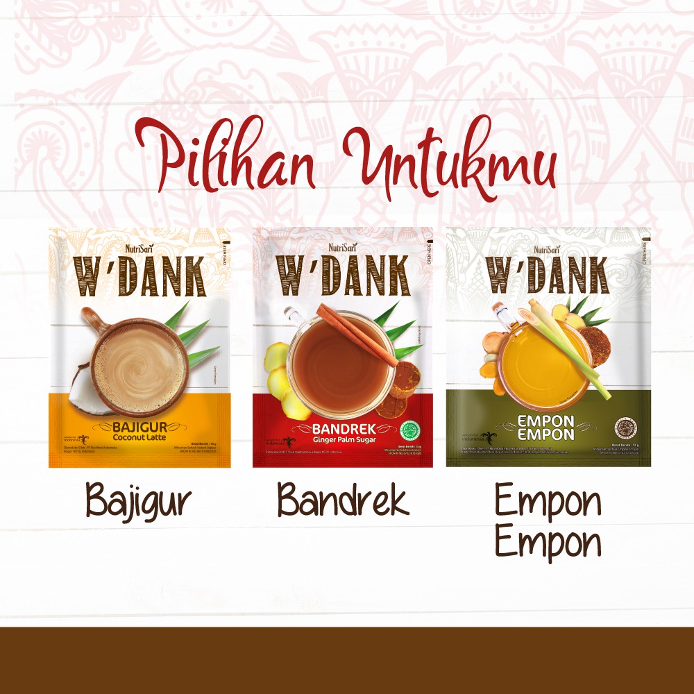 Jual W'Dank Bandrek - Ginger Palm Sugar - 10 sachet Renceng | Shopee ...