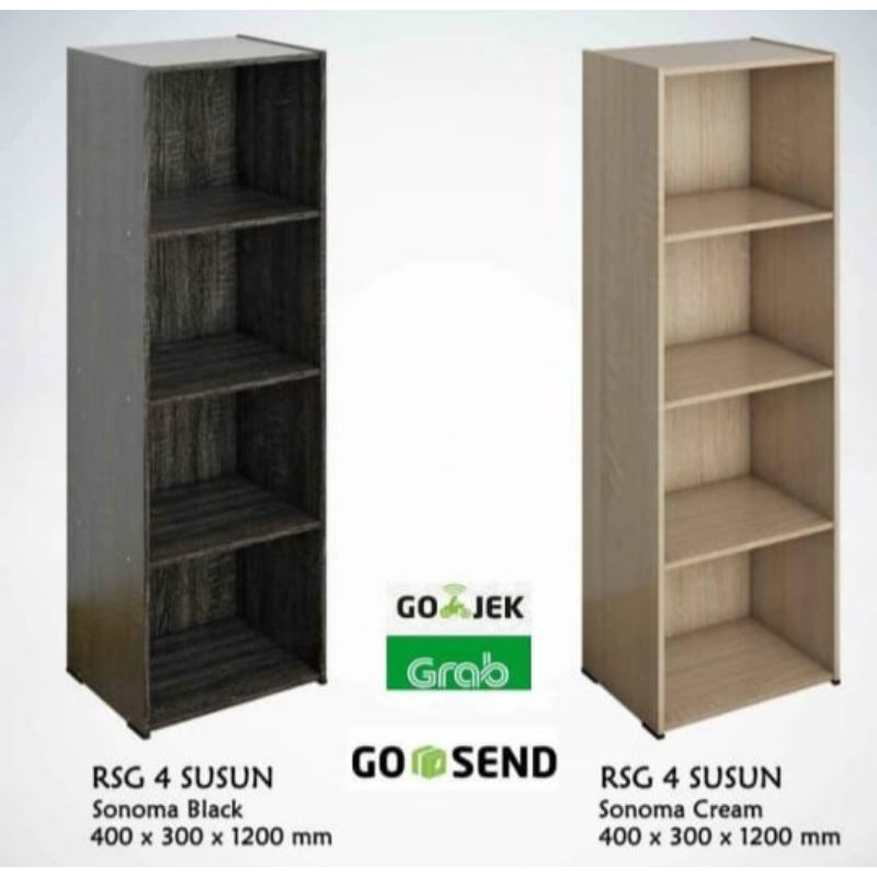 Jual Rsg 4 Pintu Rak Susun Serbaguna Kayu | Shopee Indonesia