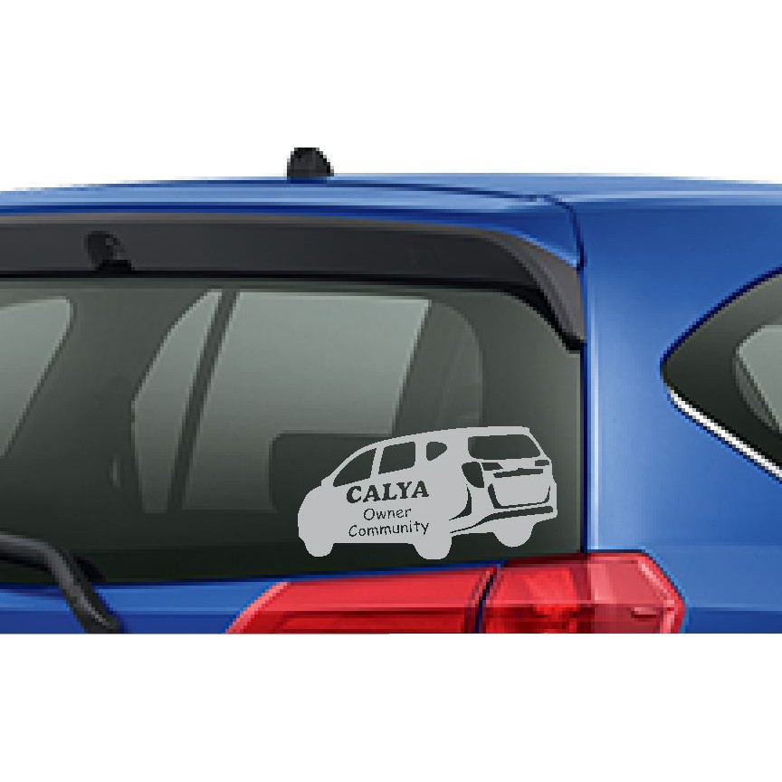Jual Stiker Calya Owner Community Toyota Mobil Body Kaca Belakang ...