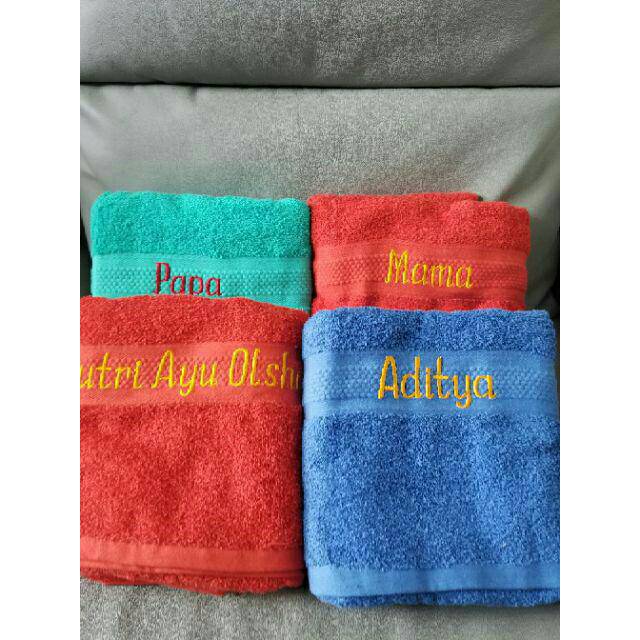 Jual FREE BORDIR NAMA Custom Handuk Kecil Olahraga Handuk Keringat ...