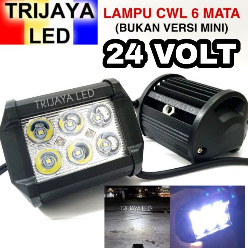 Jual Lampu Tembak Sorot 24 Volt CWL 6 Mata LED Bar Cree Truk Bus Tronton Fuso Canter Light Bar ...
