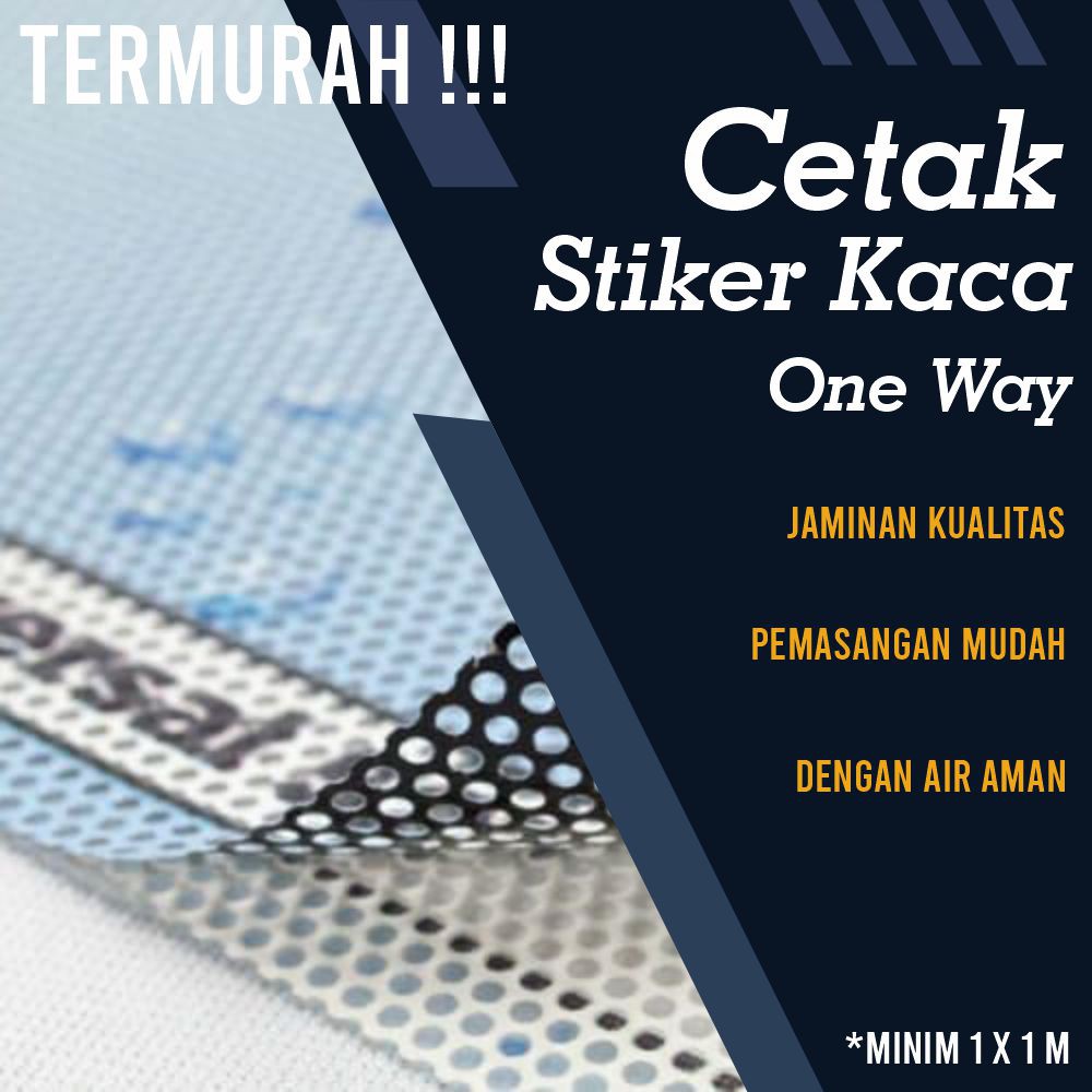 Jual Cetak Stiker One Way | Stiker Kaca One Way | Stiker Meteran ...
