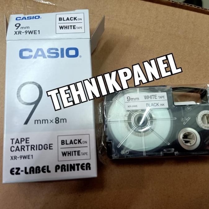 Jual CASIO EZ-LABEL PRINTER TAPE CARTRIDGE 9mm XR-9WE1 PUTIH | Shopee ...