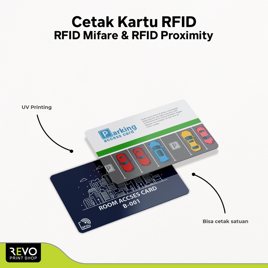 Jual Cetak kartu RFID Mifare, Proximity 1 SISI | Shopee Indonesia