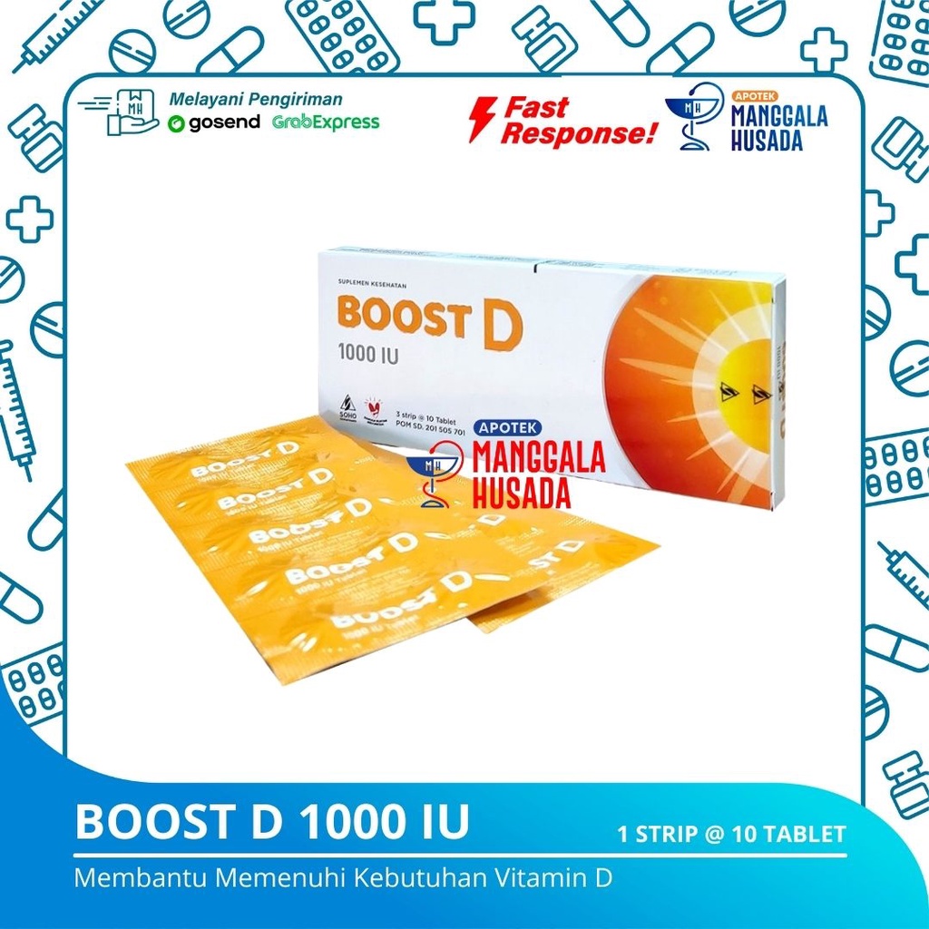 Jual BOOST D 1000 IU 1STRIP @ 10 TAB | Shopee Indonesia