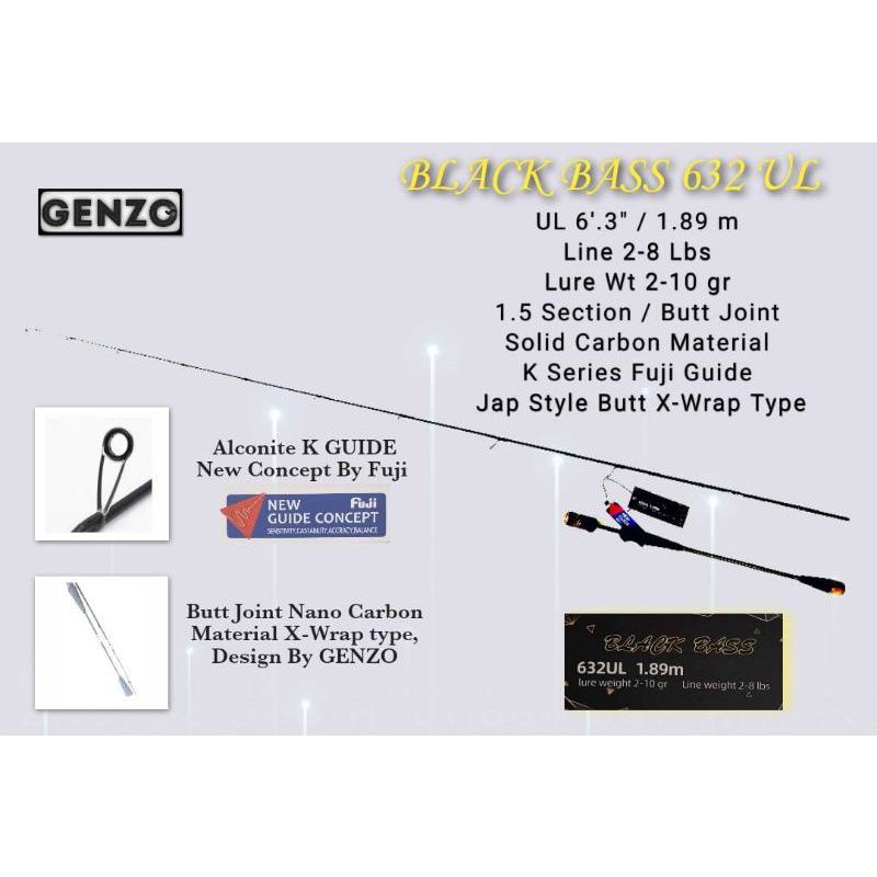 Jual JORAN UL MURAH SUDAH FUJI JORAN ULTRALIGHT GENZO BLACK BASS ...