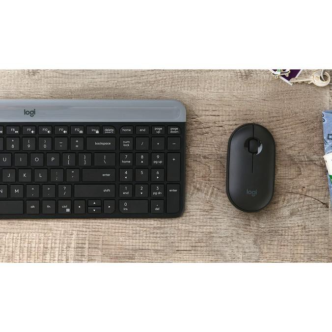 Jual Logitech MK470 Slim Wireless Keyboard and Mouse Combo - Hitam ...