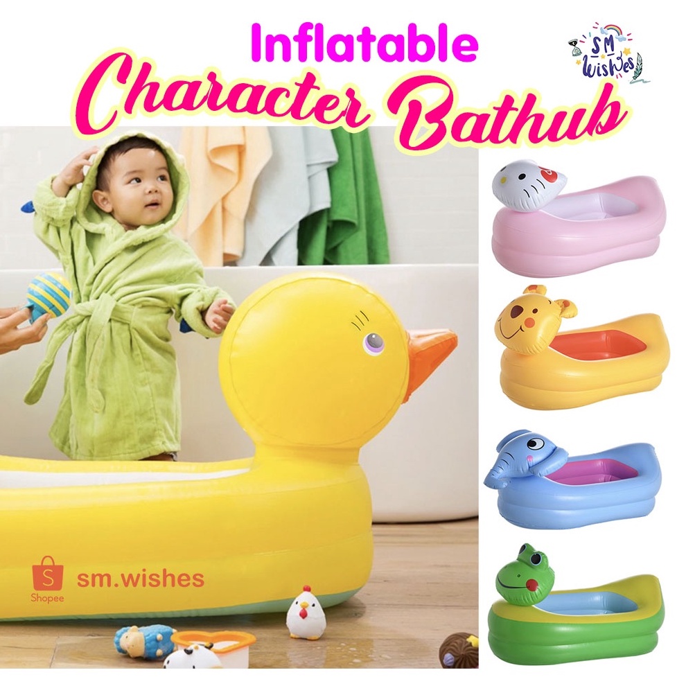Jual Munchkin inflatable Cartoon Character Bathtub portable inflatable ...