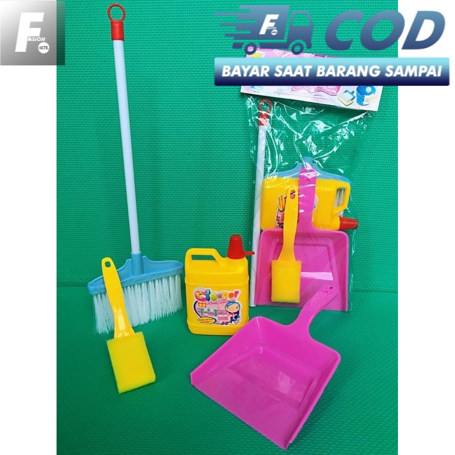 Jual Cleaner FUNNY/Cleaner Green World Clean series Set Mainan Sapu ...