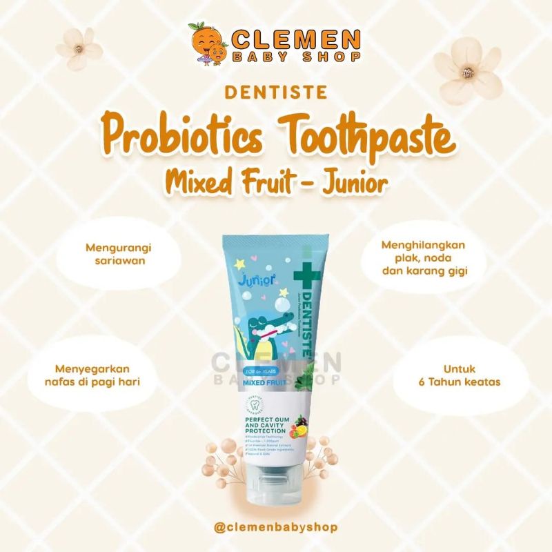 Jual Dentiste Postbiotics Junior Toothpaste 60gr (Pasta Gigi Anak ...
