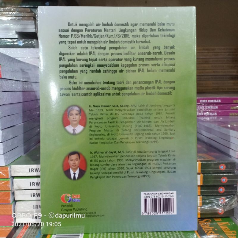Jual Buku Perencanaan dan Pembangunan Instalasi Pengolahan Air Limbah Domestik dengan Proses ...
