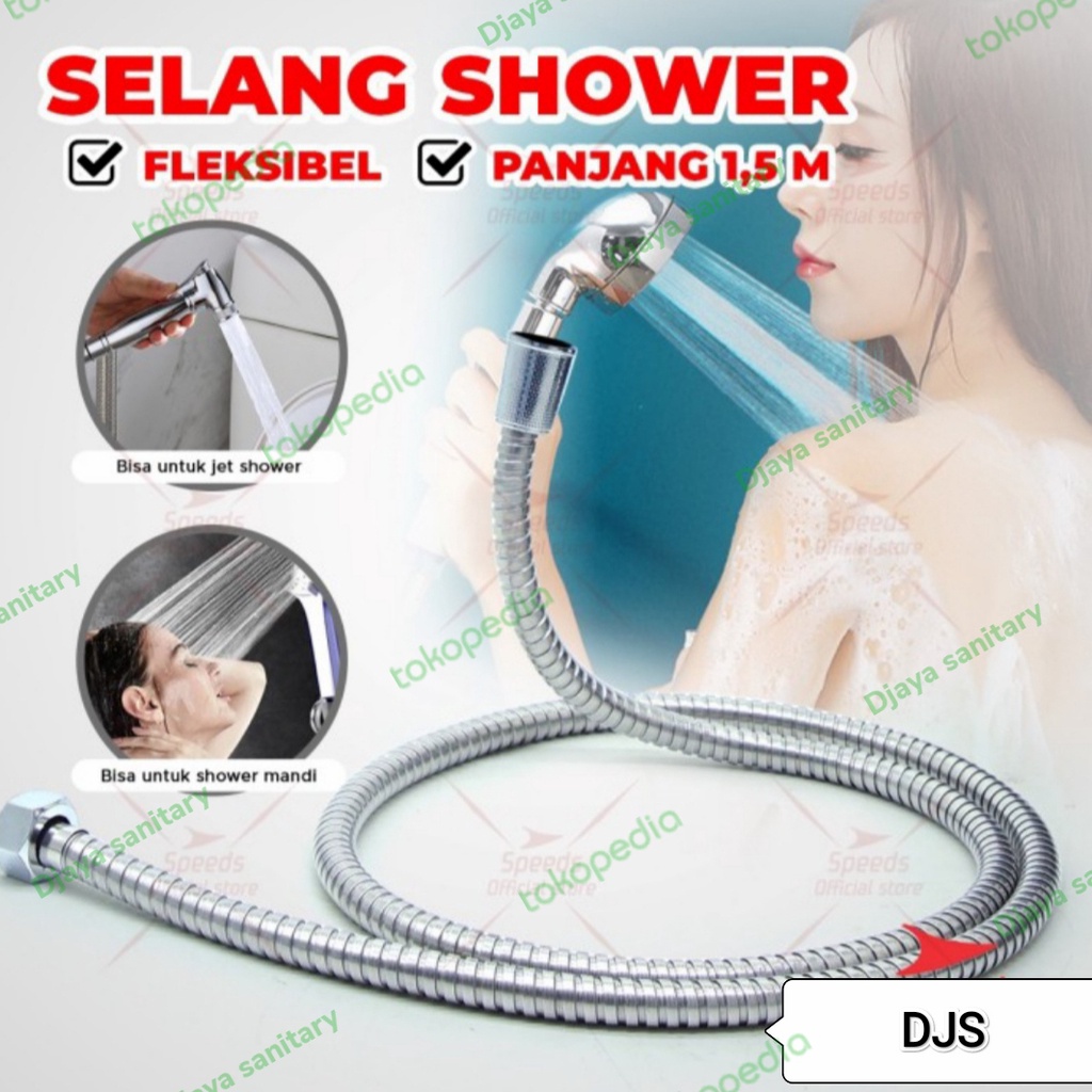 Jual Selang shower mandi / selang shower toilet selang fleksibel 1.5 ...