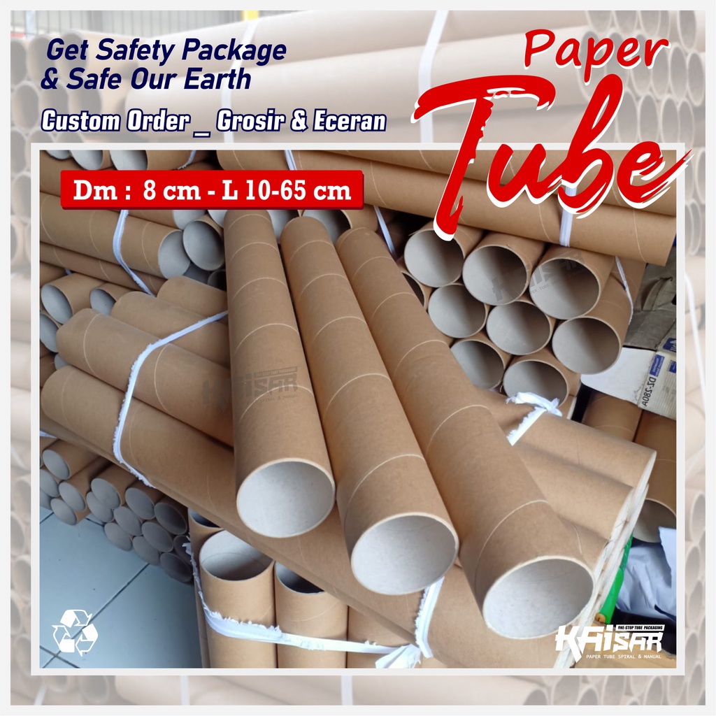 Jual Packing Selongsong Kertas Tabung Paper Tube - Diameter 8 cm | Shopee Indonesia